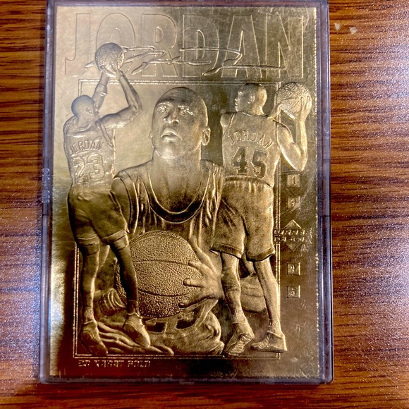 Upper Deck | Other | 23kt Gold Foil 995 Michael Jordan Basketball Card ...